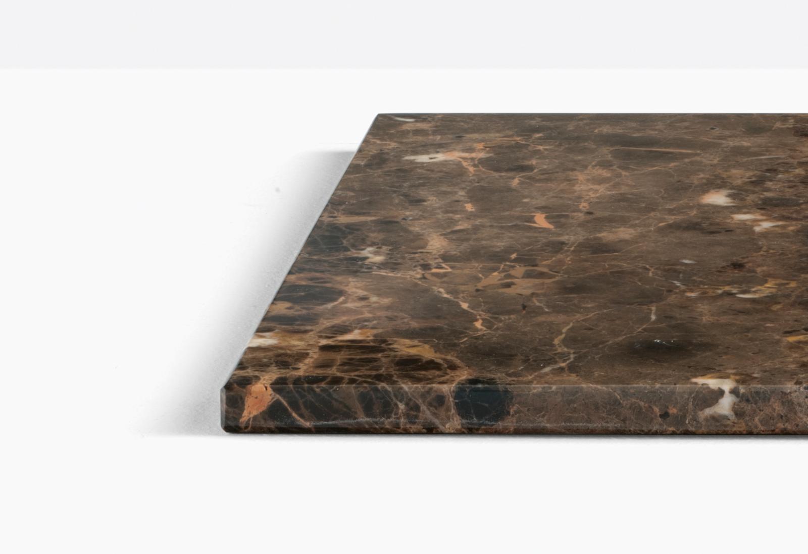 brown marble top